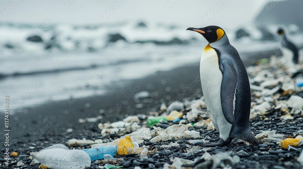 Penguin Surrounded by Plastic Waste: A Heartbreaking Symbol of ...