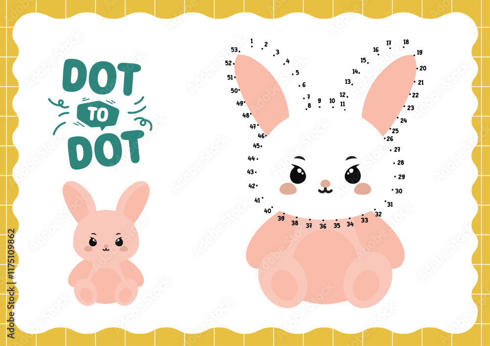 Coloring and handwriting practice dot to dot activity. A connect the ...