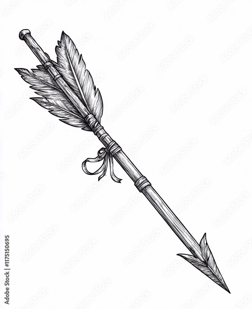 coloring pages for kids Arrow with a heart or ribbon for the alphabet ...