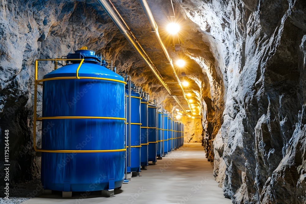 Complex Nuclear Waste Disposal Site in a Remote Underground Tunnel with ...