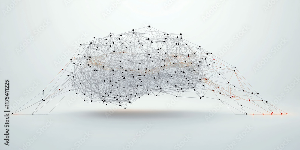 Futuristic Brain Concept Neural Network Representation In Digital Innovation And Artificial ...