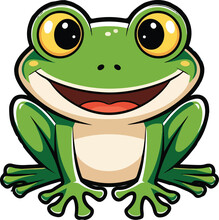 Frog Cartoon Amphibian Bright Color Free Stock Photo - Public Domain ...