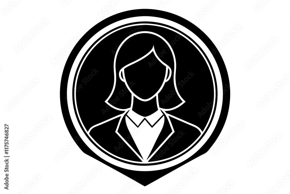 Male and female portraits, silhouettes, avatars or profiles of unknown ...