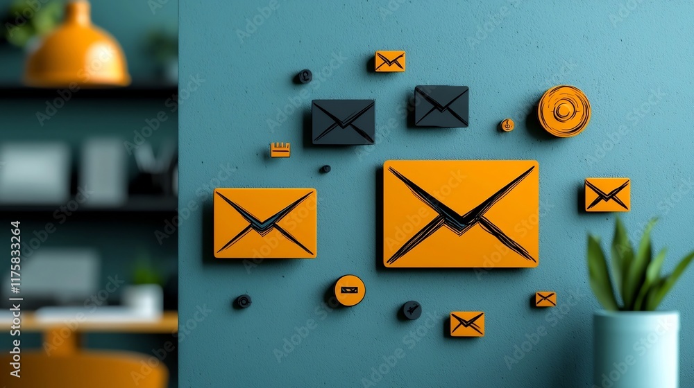 Interconnected world of communication visualized through hand drawn ...