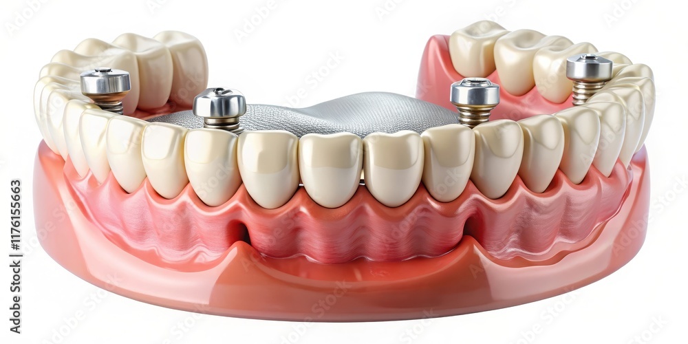dental bridge with fixed partial denture on upper gum , removable ...