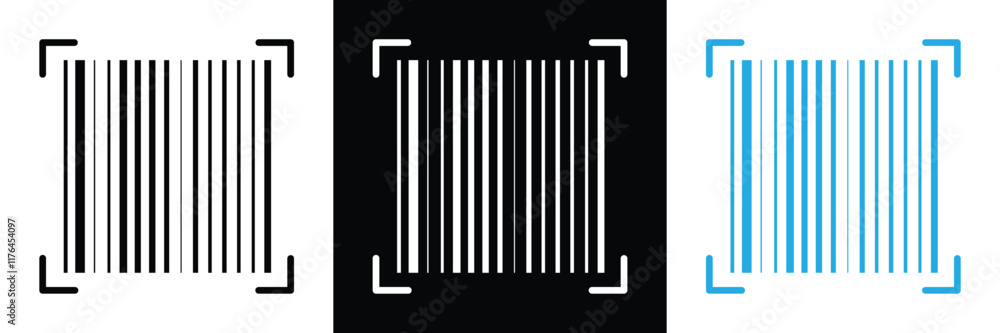 Barcode and QR code labels for scanning, retail store product ID ...