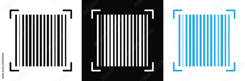 Barcode and QR code labels for scanning, retail store product ID ...