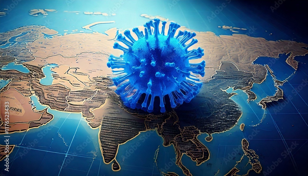 Map of China with the virus has spread. Human Metapneumovirus (HMPV ...