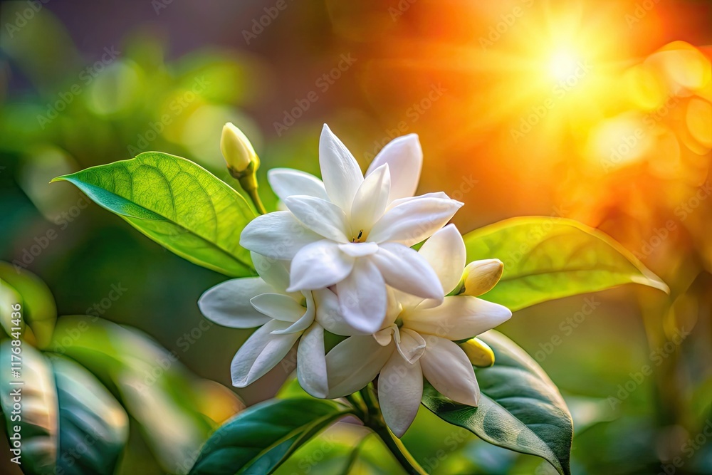 Low-light jasmine photography showcasing mogra, the national flower of ...