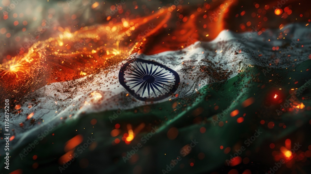 Indian Flag "Spectacular Realism: A Detailed Depiction of the Indian ...
