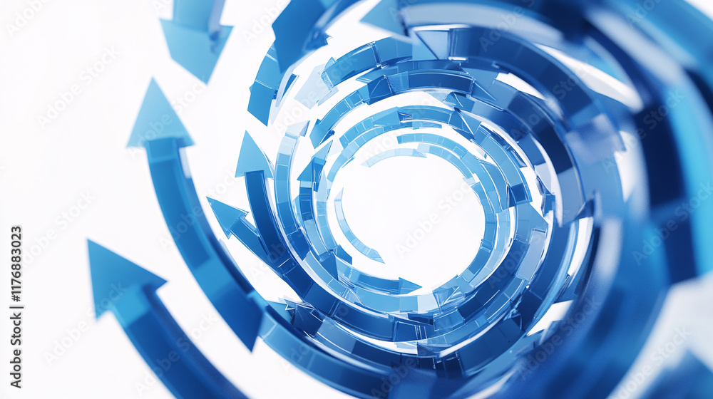 A blue and white background featuring AC circulation arrows hitting the ...