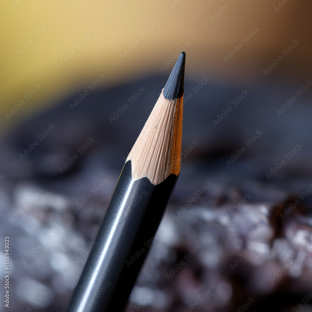 Microscopic View of a Typical HB Graphite Pencil Lead - Detailed ...