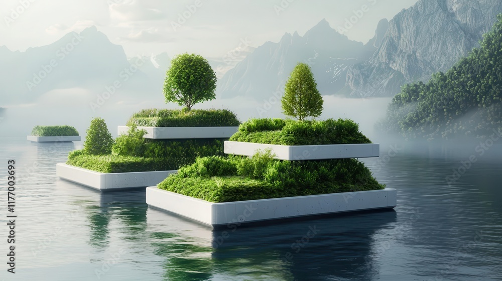 Environmental engineer designing floating cities to address rising sea ...