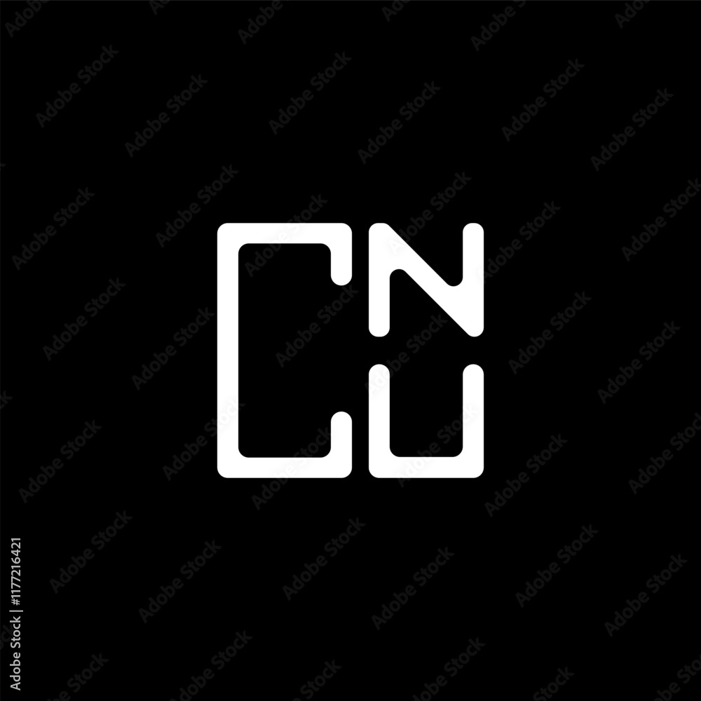 CNU letter logo creative design with vector graphic, CNU simple and ...