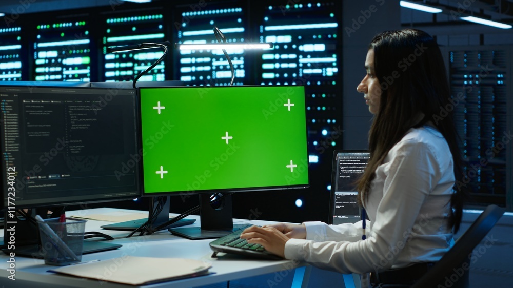 Admin in data center using mockup PC to design, implement and manage gear, ensuring optimal ...