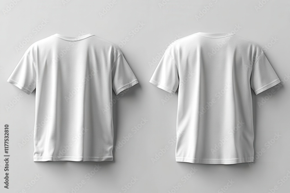 professional white t-shirt template collection multiple angles ...