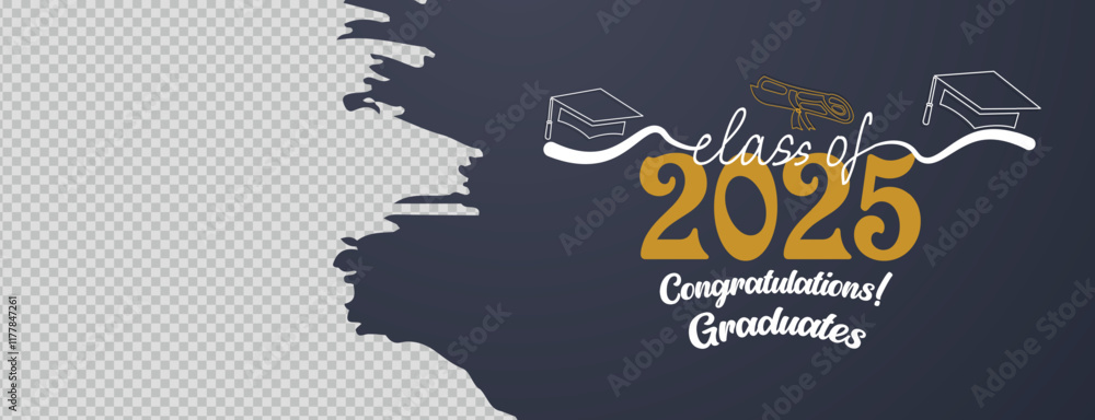 Senior Class Of 2025 Invitation Card Template. Congratulations on ...