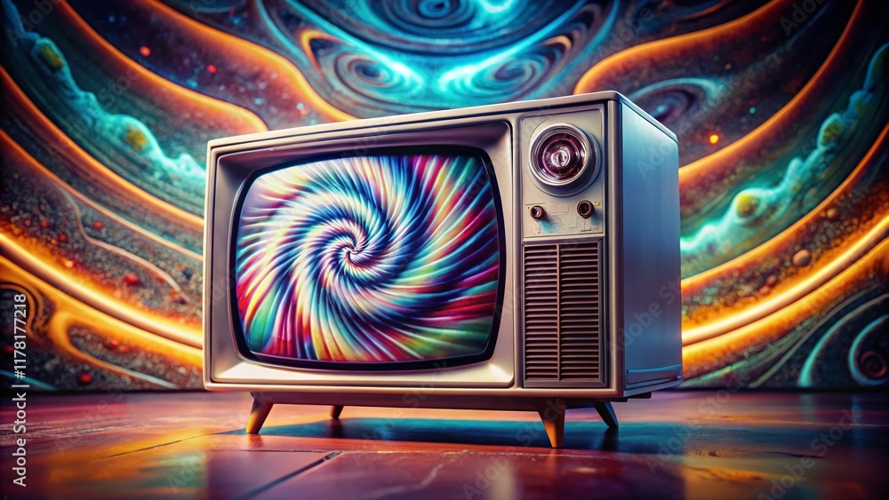 Surreal White Loading Screen on Retro TV, Glitch Art, Digital ...