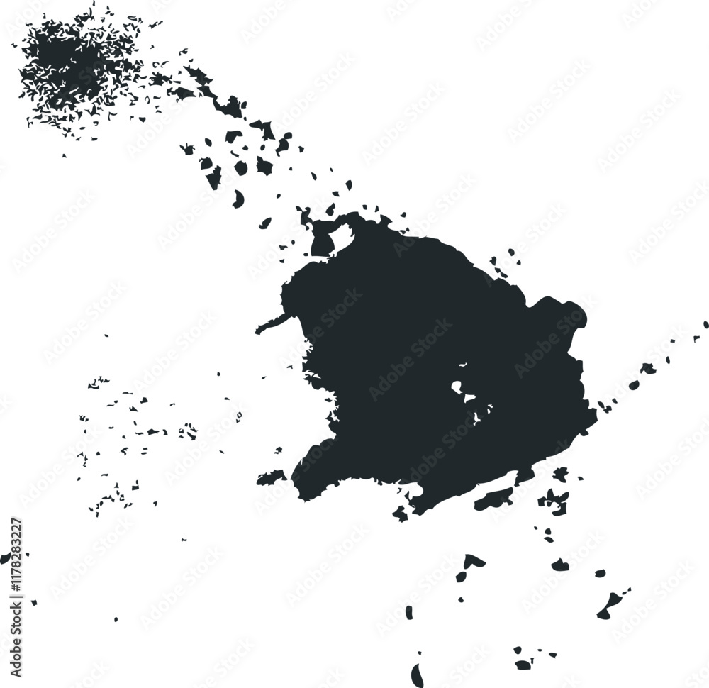 Abstract black ink blot background. Vector illustration. Grunge texture ...