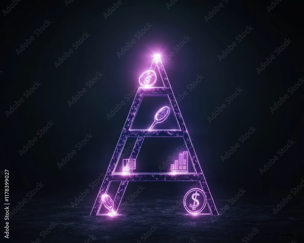 Visualizing tax payment process through vibrant steps on a ladder ...