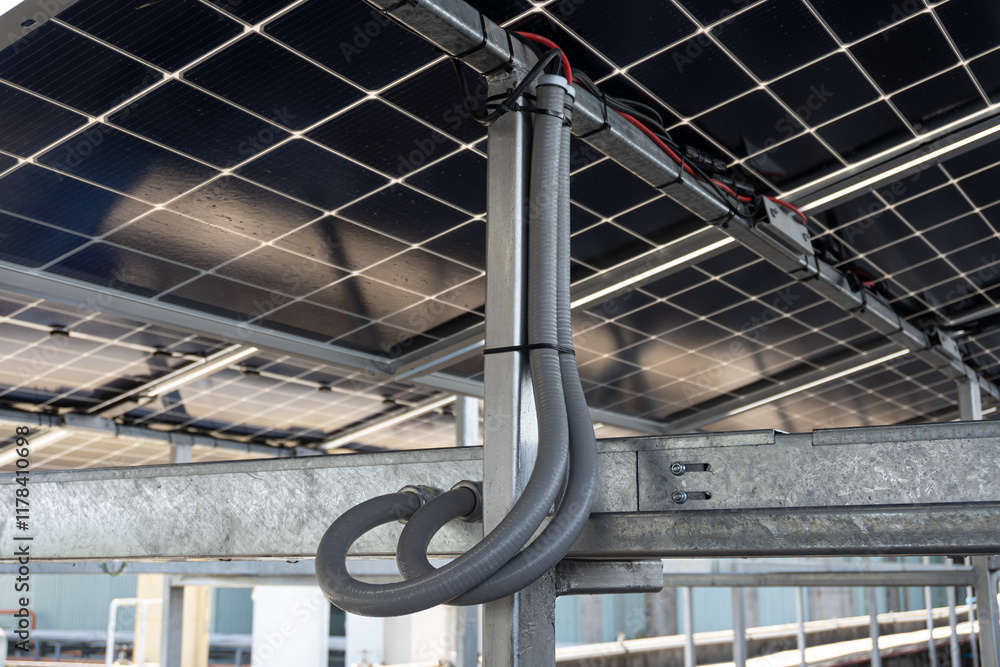 Waterproof flexible conduit for wiring and connecting to perforated ...