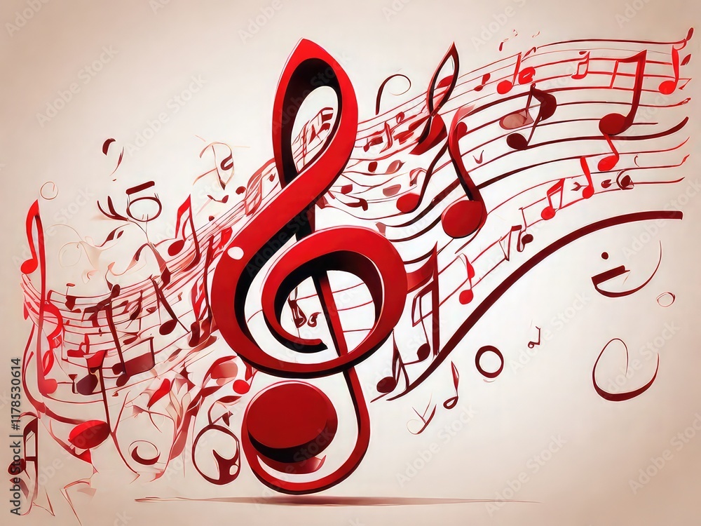 music notes on transparent background , notes Stock Illustration ...