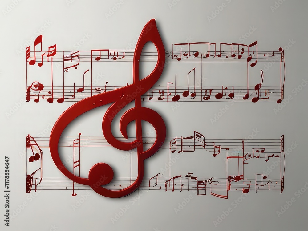 music notes on transparent background , notes Stock Illustration ...
