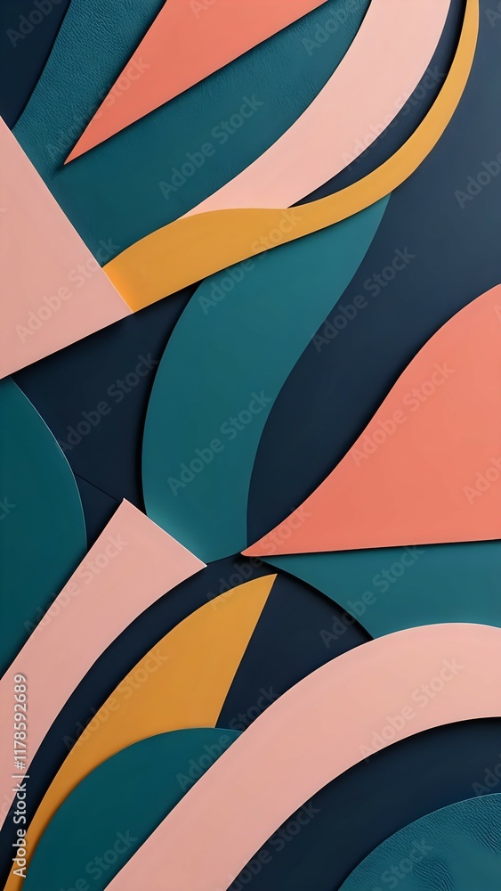 Abstract design with smooth gradients and textured overlays in a mix of ...