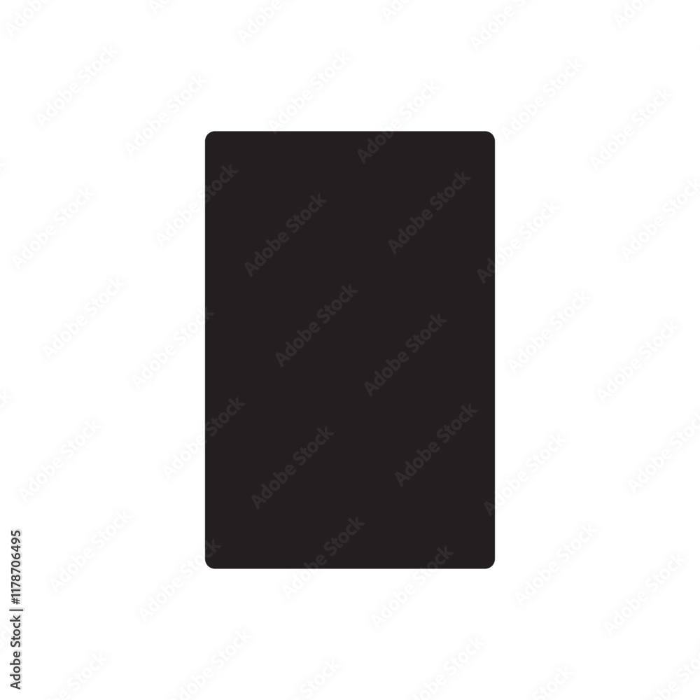 Rectangle shape with straight edges and right angles, symbolizing basic ...