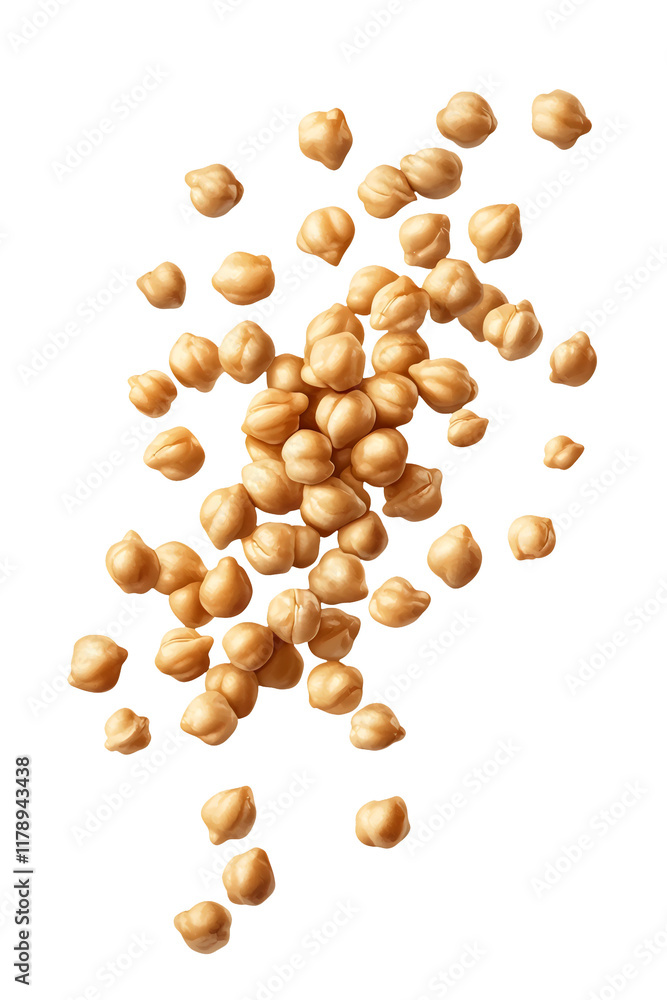 Realistic chickpeas falling on transparent background, png clipart for ...