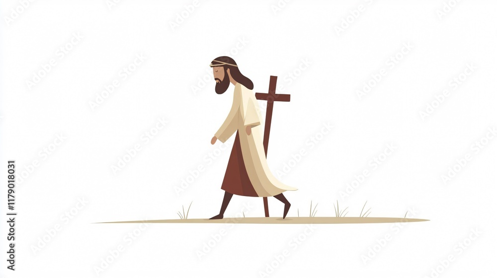 Jesus Carrying the Cross: A Symbol of Faith, Sacrifice, and Redemption ...