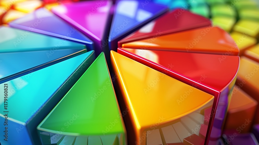 Stock market graph with fluctuating trend lines on a solid dark blue ...