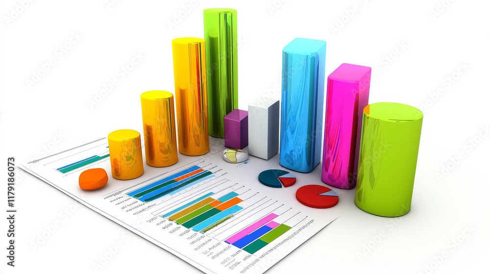 UI interface graphs and charts, infographic elements, futuristic ...