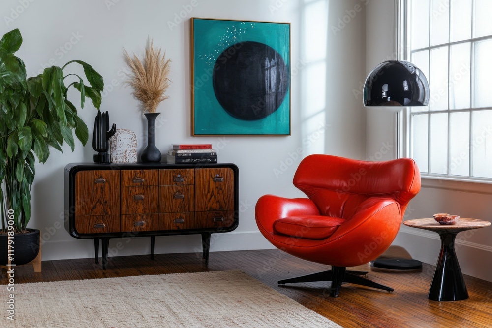 Online auction with vibrant interface showcasing collectibles, sleek ...