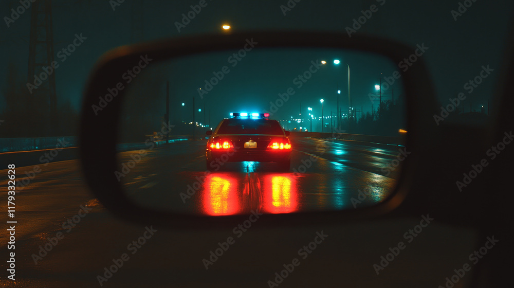 View from the passenger seat rearview mirror showing a vehicle being ...