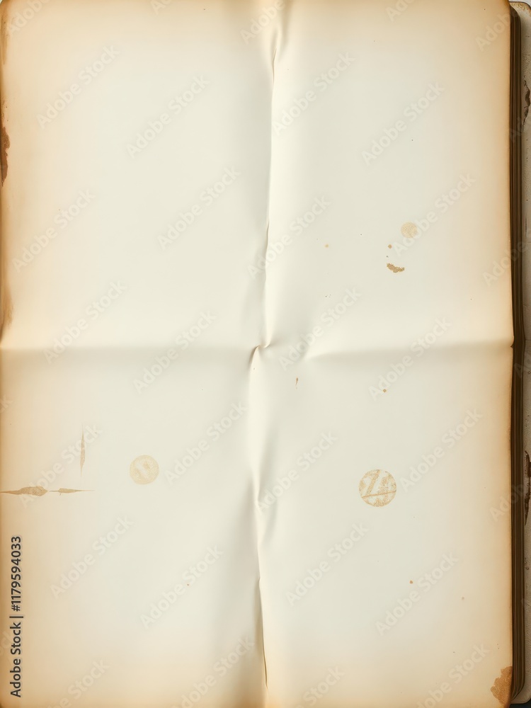 Highly detailed scans of aged book pages, showing creases, stains, and ...