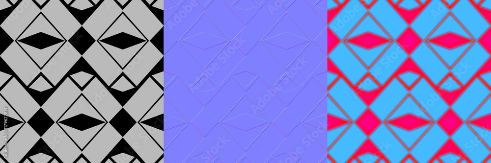 Modern Crack Floor Vertical Rectangle Middle Contemporary Seamless ...