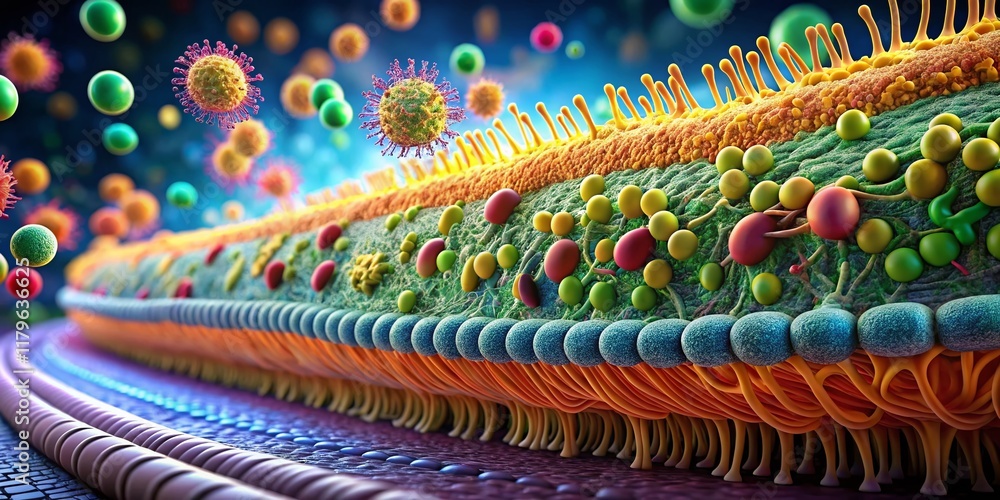 Gram-Positive Bacterial Cell Wall Structure: Detailed Diagram with High ...