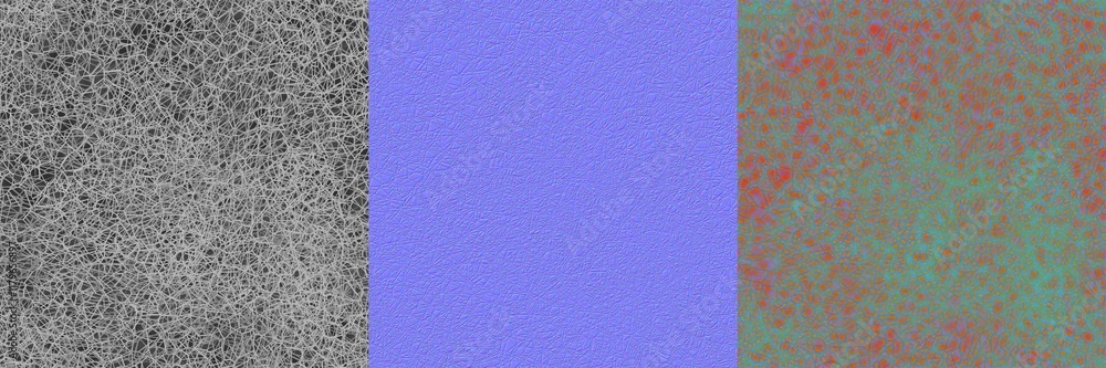 Voronoi detailed sophisticated seamless tiled texture height map normal map RGB mask AO map ...