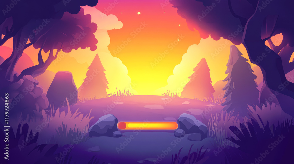 Vector game life progress bar. Cartoon ui avatar frame with health and ...