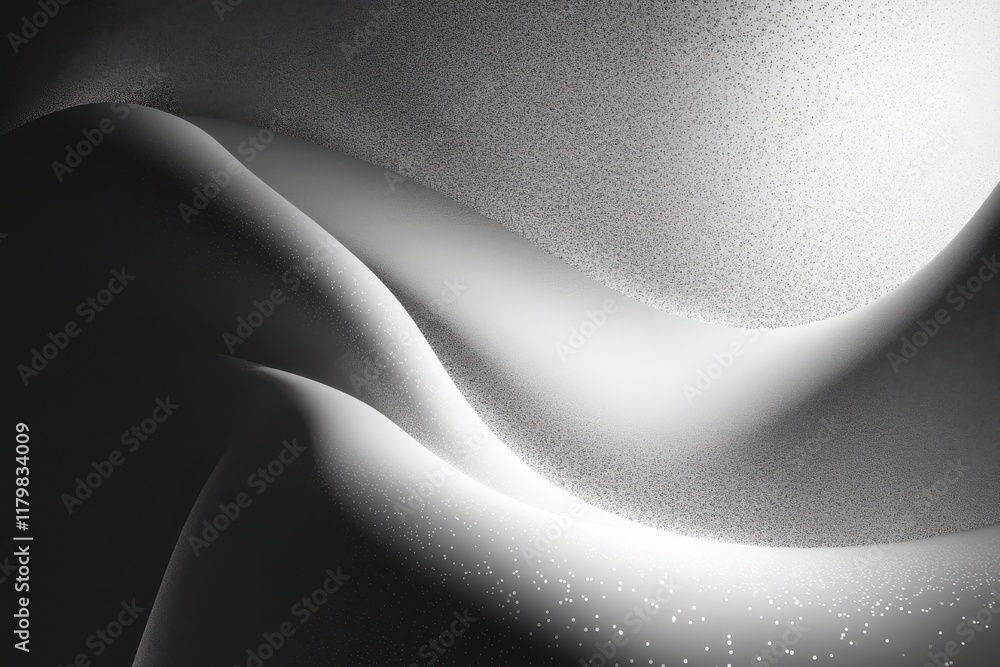 Grainy gradient background grayscale black white monochrome. A subtle ...