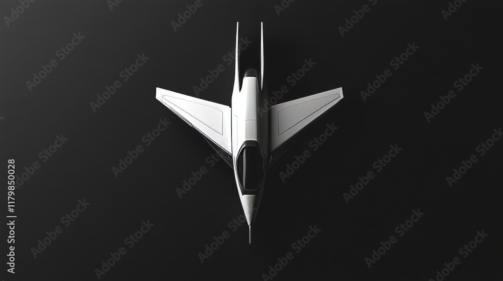 Depicted in a top view 3D render, this concept assault fighter and ...