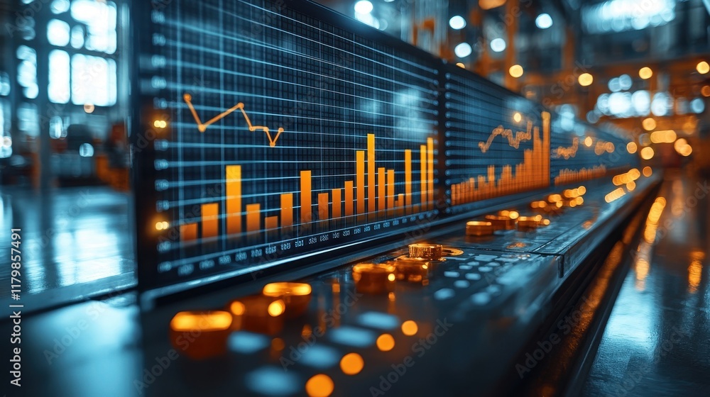 Detailed Visualization of Digital Data Insights with Graphs and Charts ...