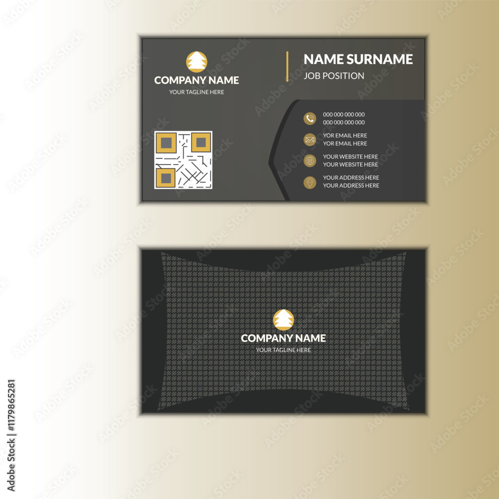 professional front and back Print best clean template creative vector ...