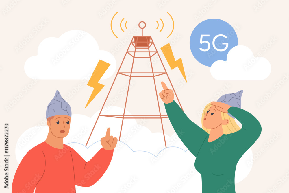 Conspiracy theory, electromagnetic shield, fake news and mind control problem. Tiny people ...