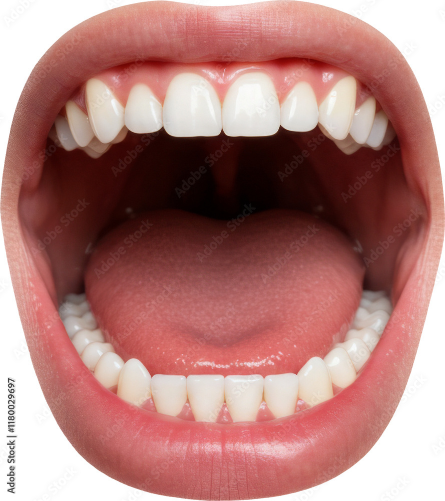 human mouth laughing, lips and teeth, face part, skin and anatomy ...