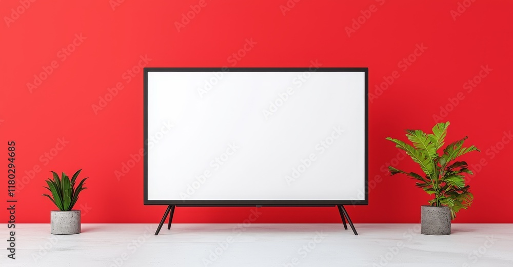 A realistic 3D visualization of a theatrical TV show virtual studio set ...