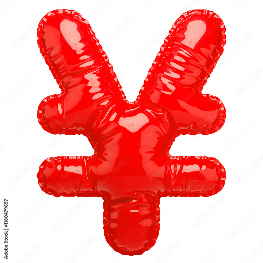 JPY. Yen icon. Japanese yen sign in the shape of a balloon, isolated on ...