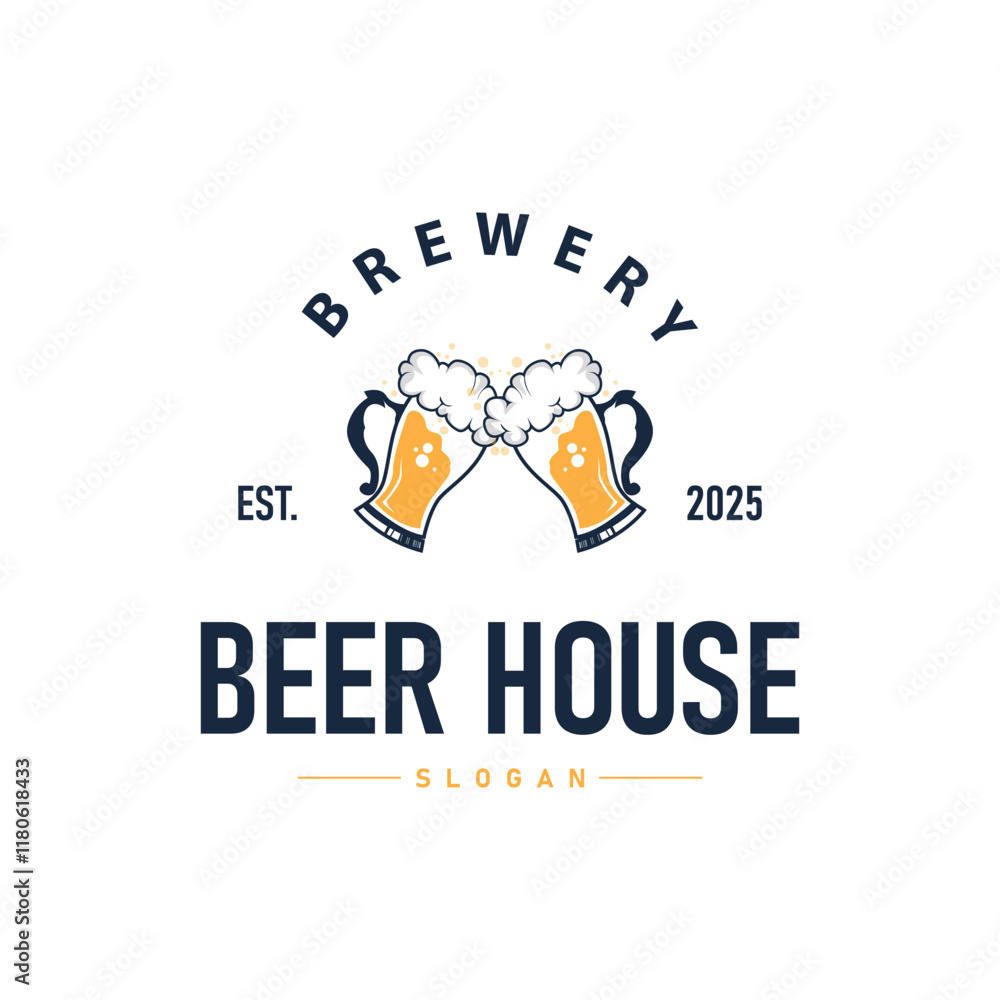 elegant concept brewery logo design collection of craft beer templates ...