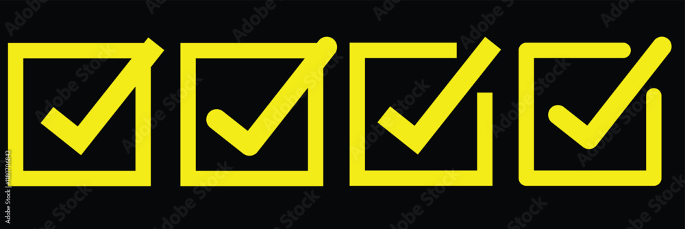 check box icon with correct, accept checkmark icons green tick box ...